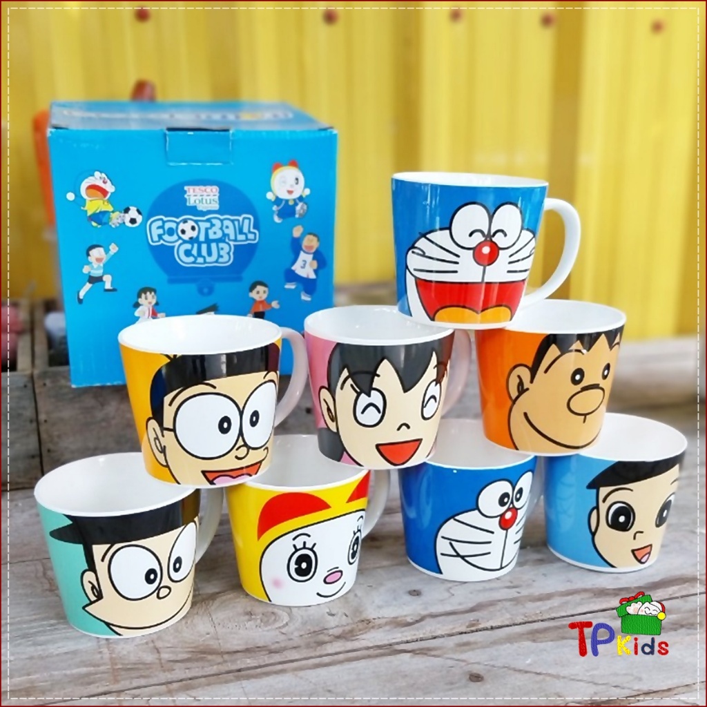 ชุดแก้ว โดเรม่อน พรีเมี่ยมโลตัส ลิขสิทธิ์แท้ (Doraemon Football Club ...