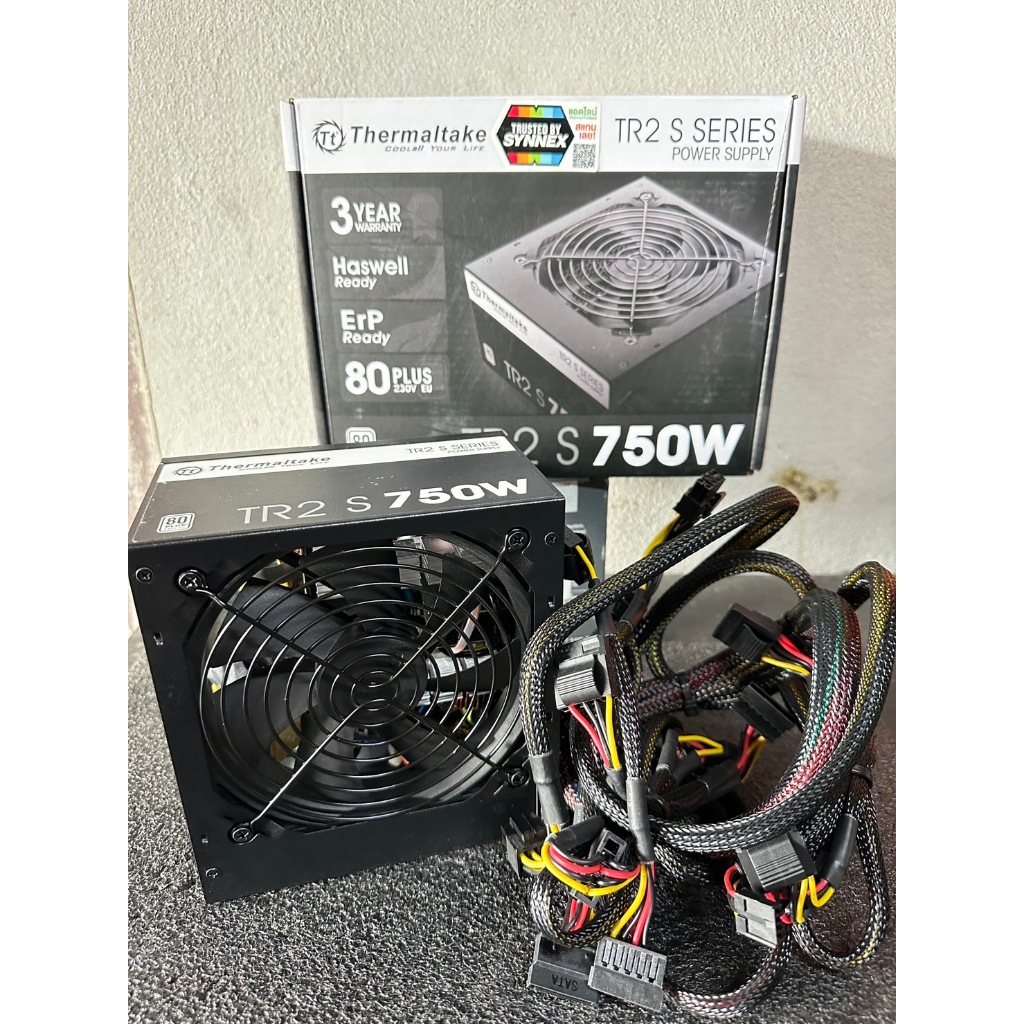 POWER SUPPLY (อุปกรณ์จ่ายไฟ) THERMALTAKE TR2 S 750W 80 PLUS | Shopee ...