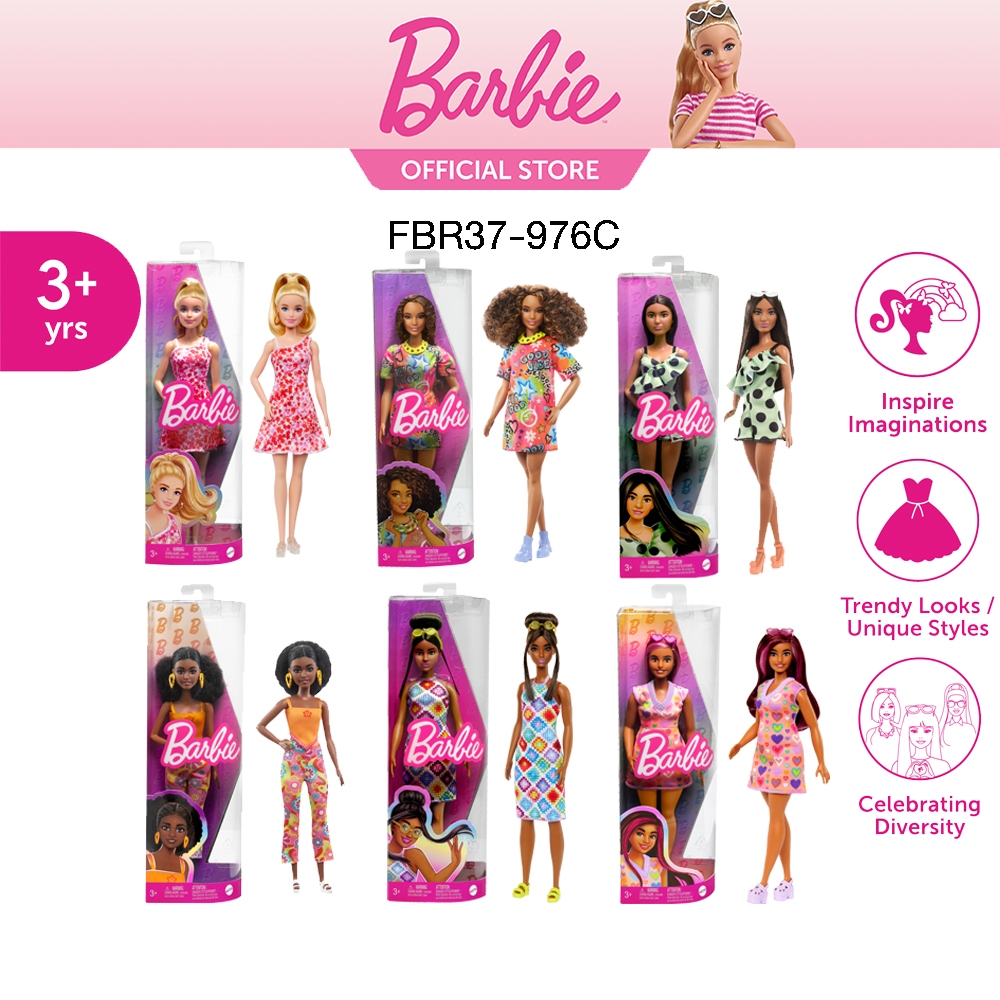 Barbie® Fashionistas™ Doll ตุ๊กตา บาร์บี้ แฟชั่นนิสต้า 1ชิ้น FBR37 ...