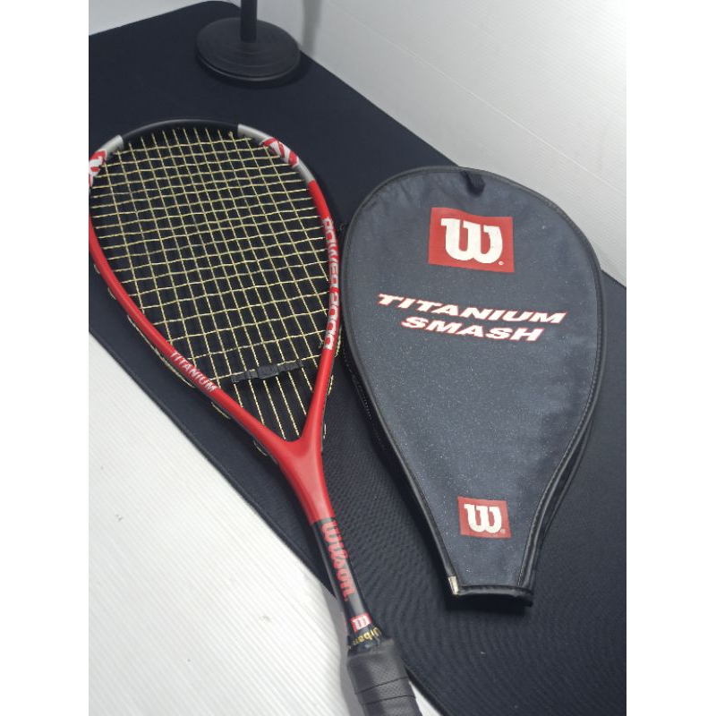 ไม้สควอช Wilson TI power ไทเทเนียม | Shopee Thailand
