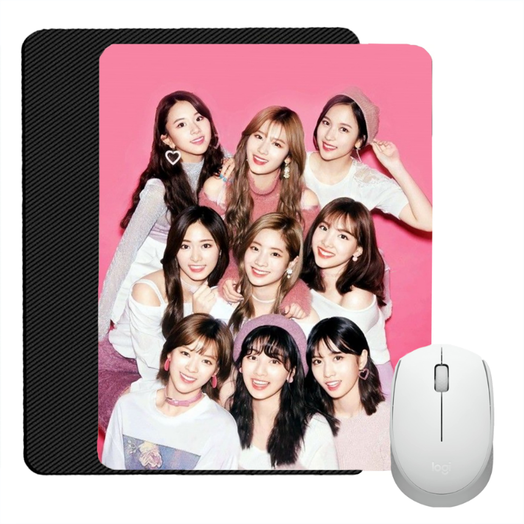 แผ่นรองเมาส์ Mouse Pad พิมพ์ลาย เกิร์ลกรุ๊ป เกาหลี Twice ทไวซ์ K-pop ...