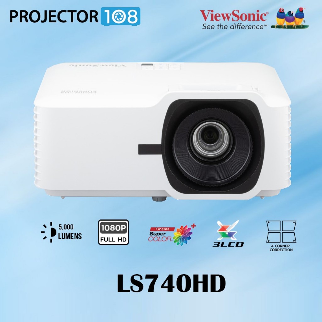 ViewSonic LS740HD 5000 Lumens 1080p Laser Projector Projection for ...