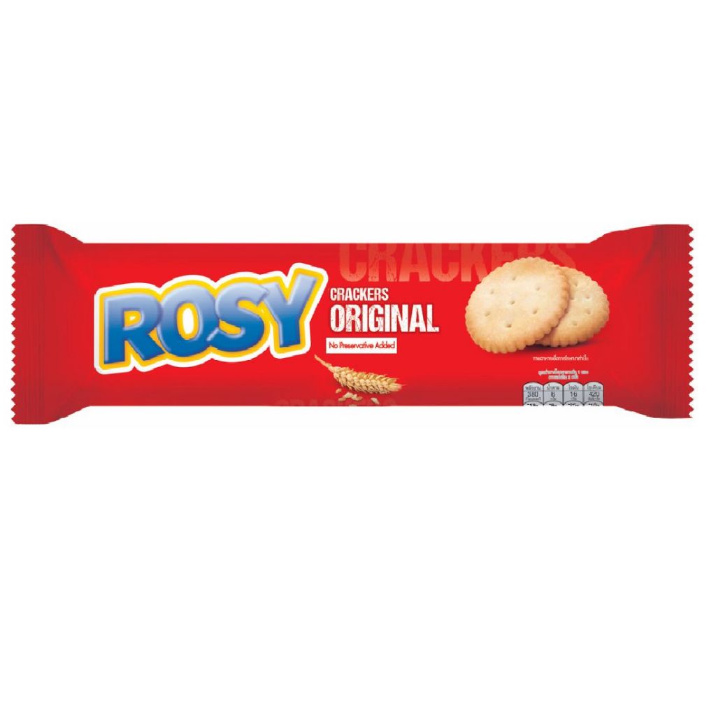 โรซี่ แครกเกอร์ ออริจินัล 100 กรัม - Cracker Original 80g Rosy brand ...