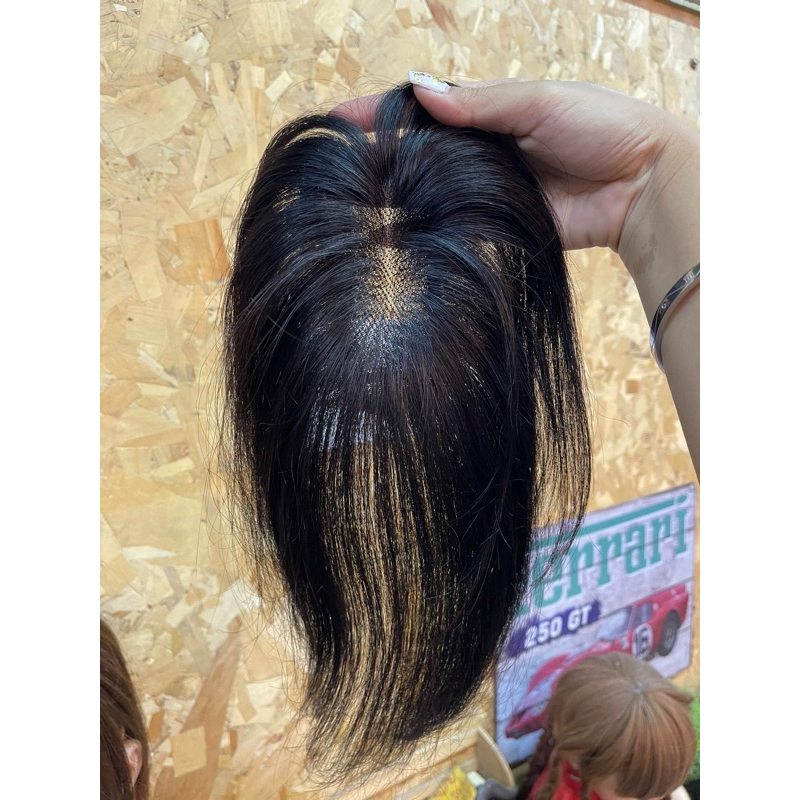 B08 แผ่นปิดผมบางผมแท้ หน้าม้า ทอมือทั้งฐาน ผ้าสวิต ยาว20-25cm | Shopee ...