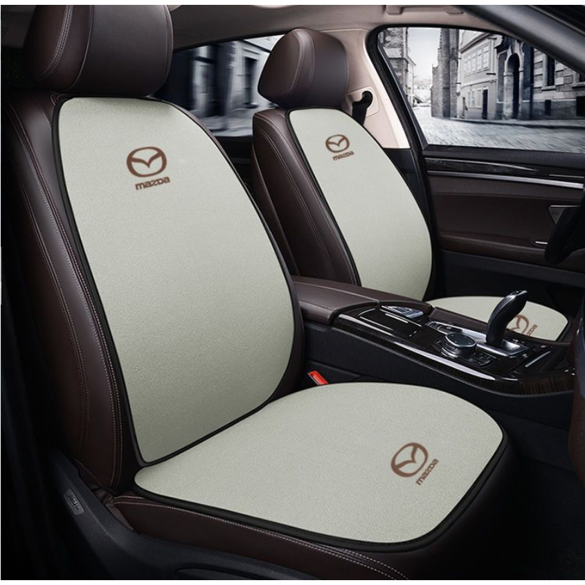 ผ้าลินินผ้าคลุมเบาะรถยนต์ ด้านหน้า และด้านหลัง ระบายอากาศ กันลื่น เบาะ ...