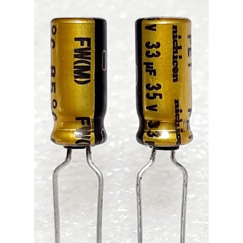 Nichicon FW 33uf 35v capacitor ตัวเก็บประจุ คาปาซิเตอร์ | Shopee Thailand