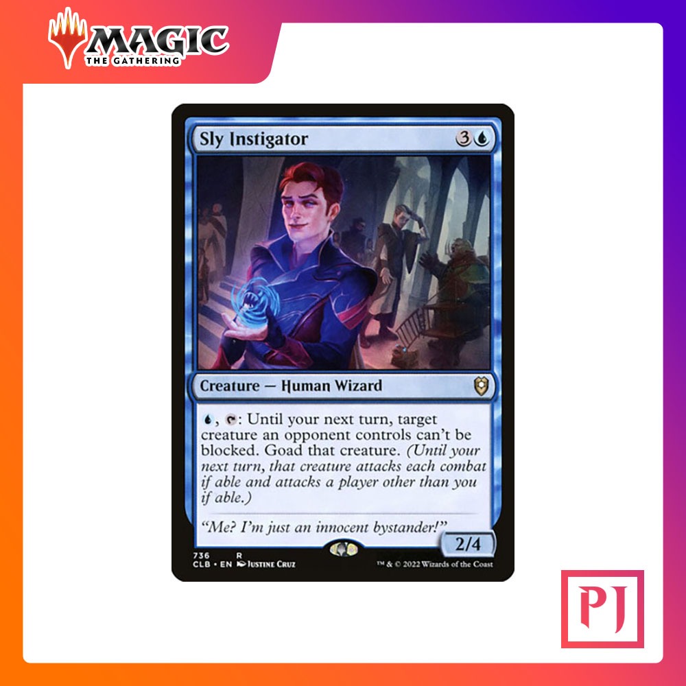 [MTG] Sly Instigator [CLB] [BLUE] [RARE] [NORMAL] [ENG] (การ์ดเมจิค ...
