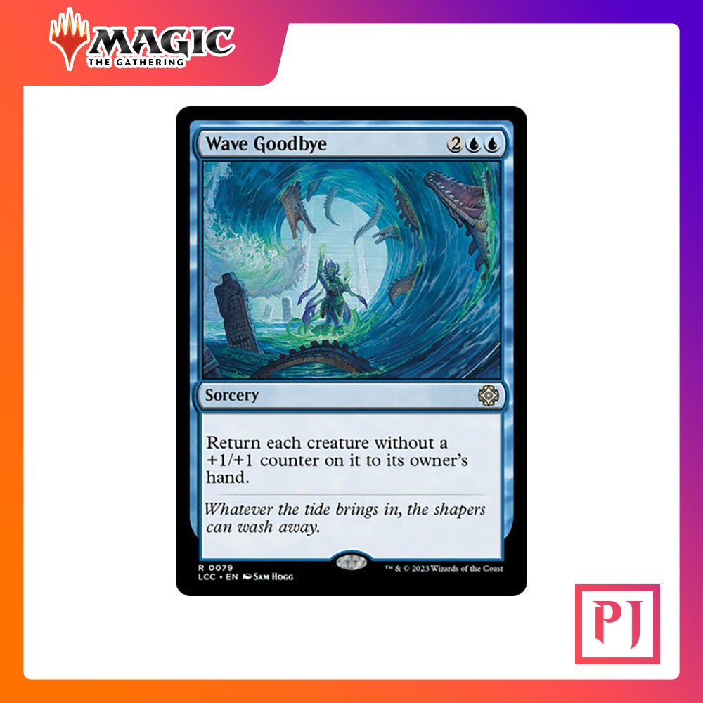 [MTG] Wave Goodbye [LCC] [BLUE] [RARE] [NORMAL] [ENG] (การ์ดเมจิค ...