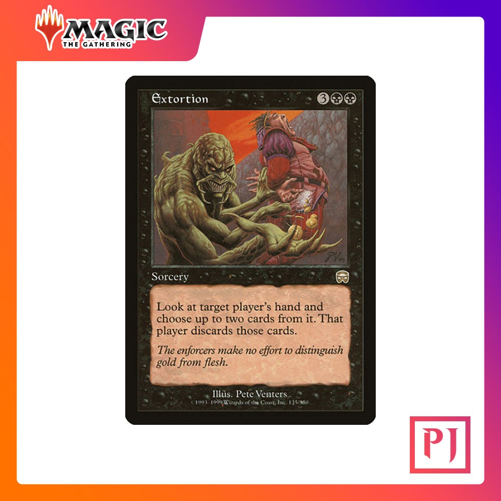 [MTG] Extortion [MQM] [BLACK] [RARE] [NORMAL] [ENG] (การ์ดเมจิค / Magic ...