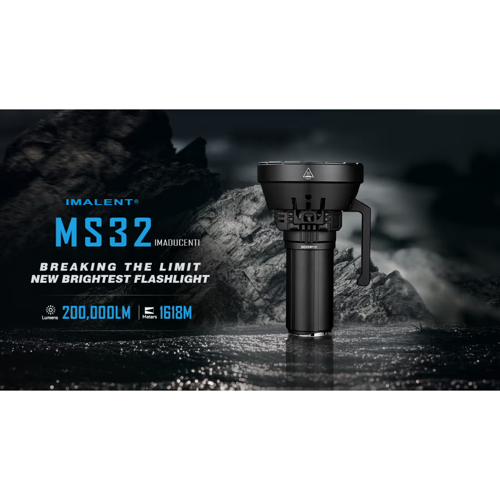 Imalent ms32 200,000 lumens ไฟฉายแรงสูง สว่างที่สุดในโลก | Shopee Thailand