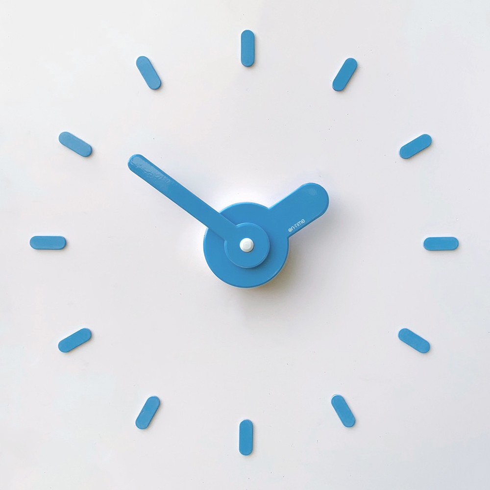 On Time wall clock นาฬิกาติดผนัง ไม่เจาะผนัง v1m สีฟ้า ท้องฟ้า ขนาด ...