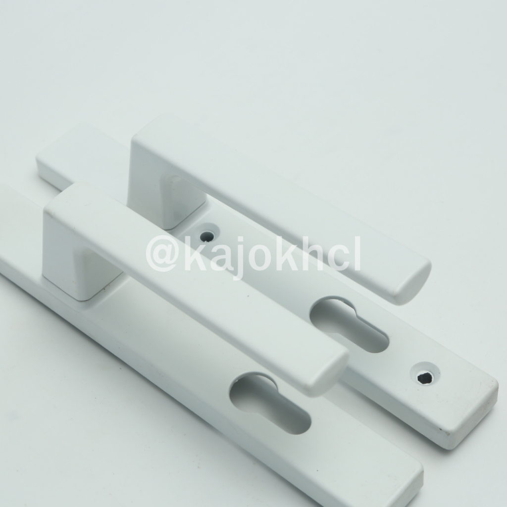 มือจับบานเปิด LT02-R02 มีรูกุญแจ เคลือบขาว | Shopee Thailand