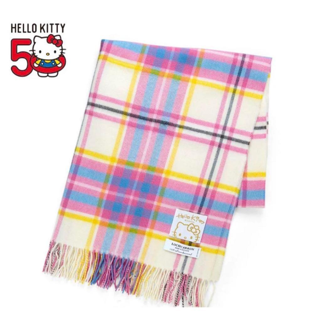 จัดส่งตรงถึงญี่ปุ่น Sanrio Hello Kitty ชุดครบรอบ 50 ปี Tartan Stole ...