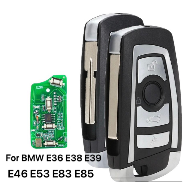 กุญแจรีโมท แบบพับได้ พร้อมโลโก้ สำหรับ รถ bmw รุ่น E36 E38 E39 E46 X5 E53 X3 E83 Z4 E85 ระบบ EWS ...