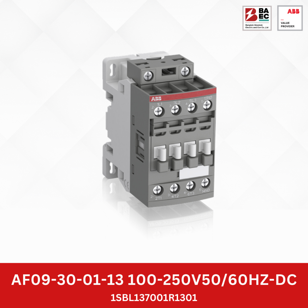 ABB Contactor AF09-30-01-13 100-250V50/60HZ-DC | Shopee Thailand