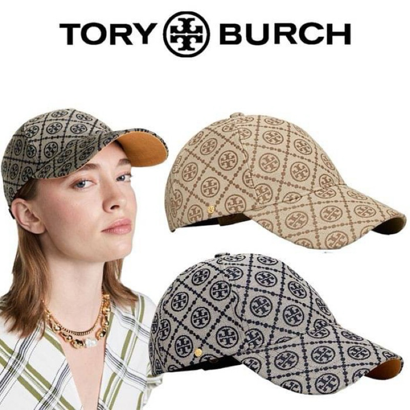 หมวกTORY BURCH JACQUARD T Monogram Baseball Cap | Shopee Thailand