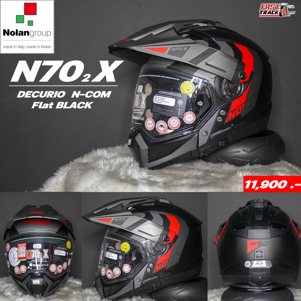 หมวกกันน็อคทั่งริ่งถอดคางได้ NOLAN N70-2 X เป็นหมวก 8 สไตล์ในใบเดียว!!! | Shopee Thailand