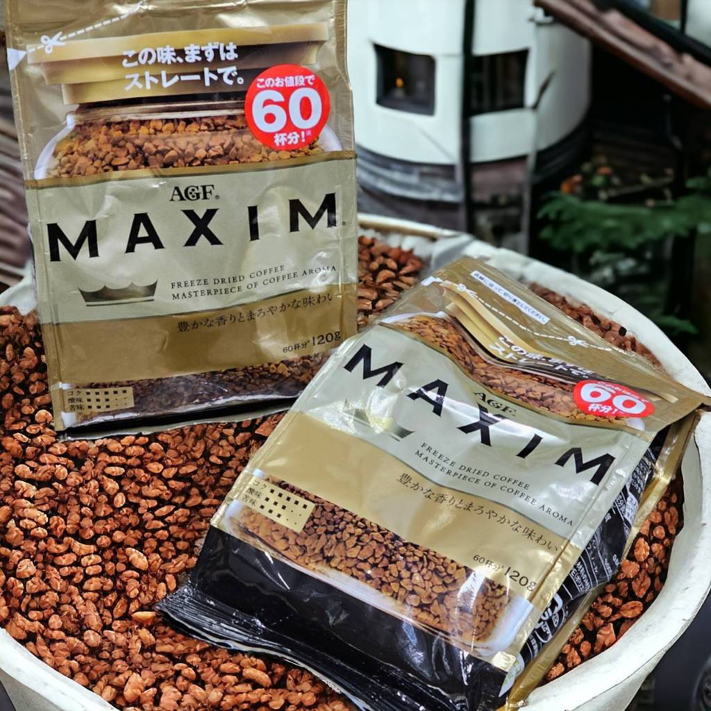️🌸 AGF Maxim Coffee 🇯🇵☕️ AGF Maxim กาแฟ ถุงสีทอง 120 , 170 ,80 กรัม ของแท้ จากญี่ปุ่น กาแฟแม็ก ...