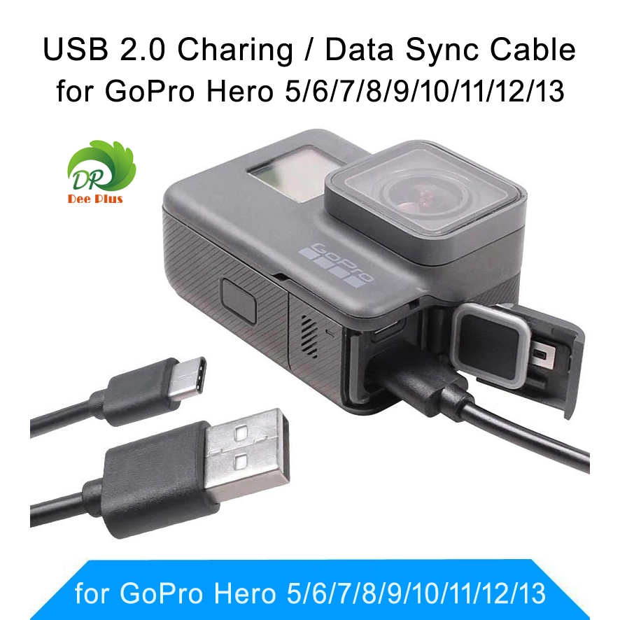 USB 2.0 Charging / Data Sync Cable for GoPro Hero 5/6/7/8/9/10/11/12 ...