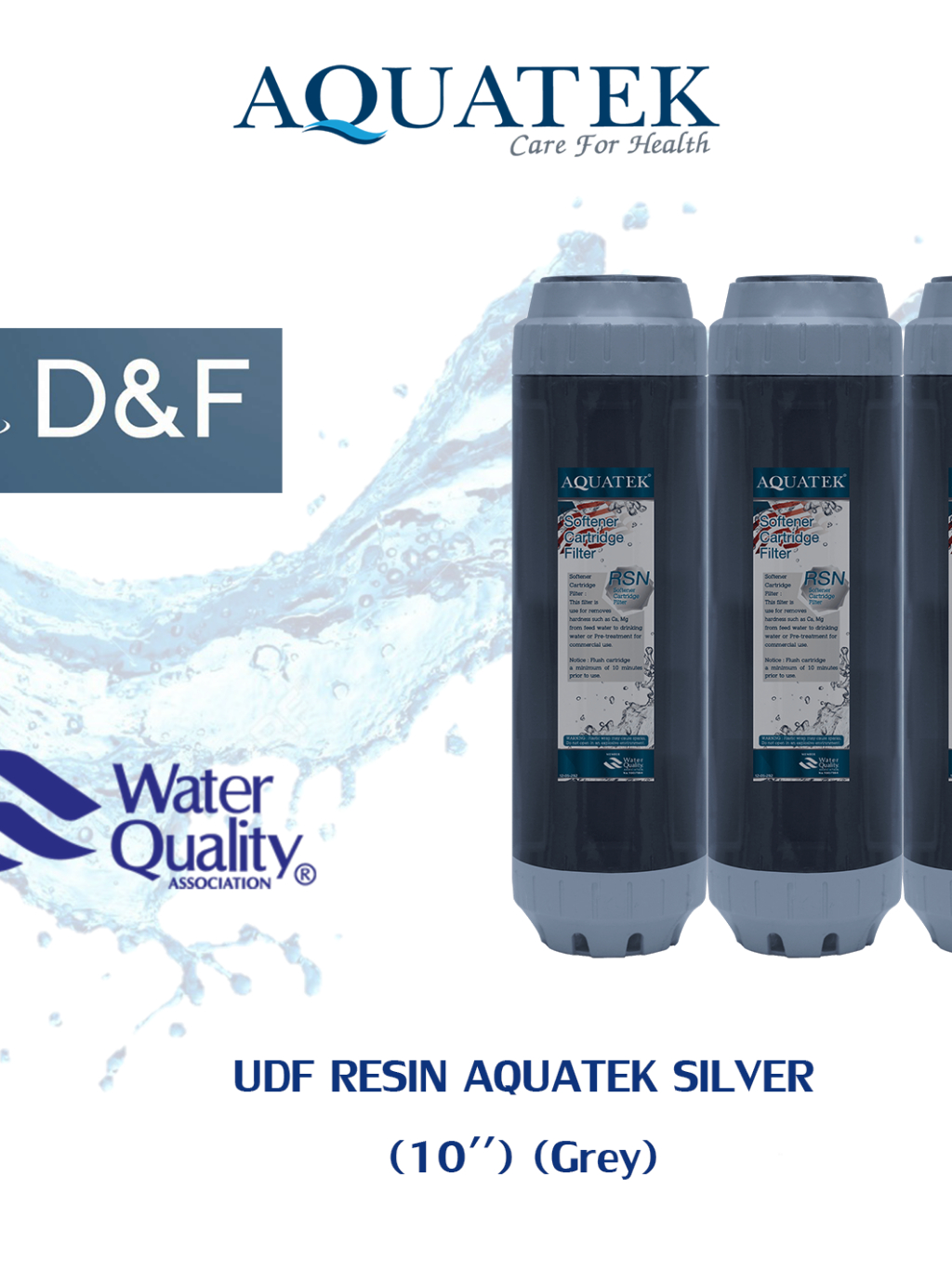 UDF RESIN AQUATEK SILVER 10'' (GREY) | Shopee Thailand