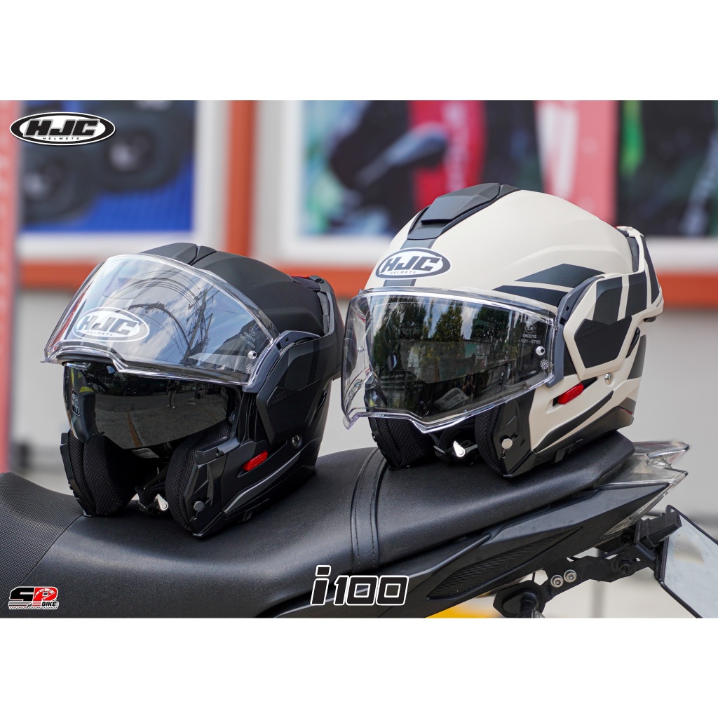 หมวกกันน็อคยกคาง HJC รุ่น i100 สไตล์ Filp Back ลายใหม่ล่าสุด ส่งไว ...