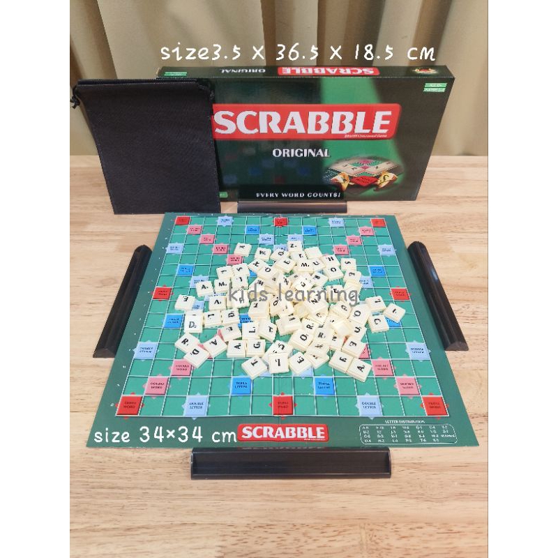 🏅Kids learning🏅Scrabble Original เกมส์คำศัพท์ เกมส์กระดาน เกมส์ต่อศัพท์ | Shopee Thailand