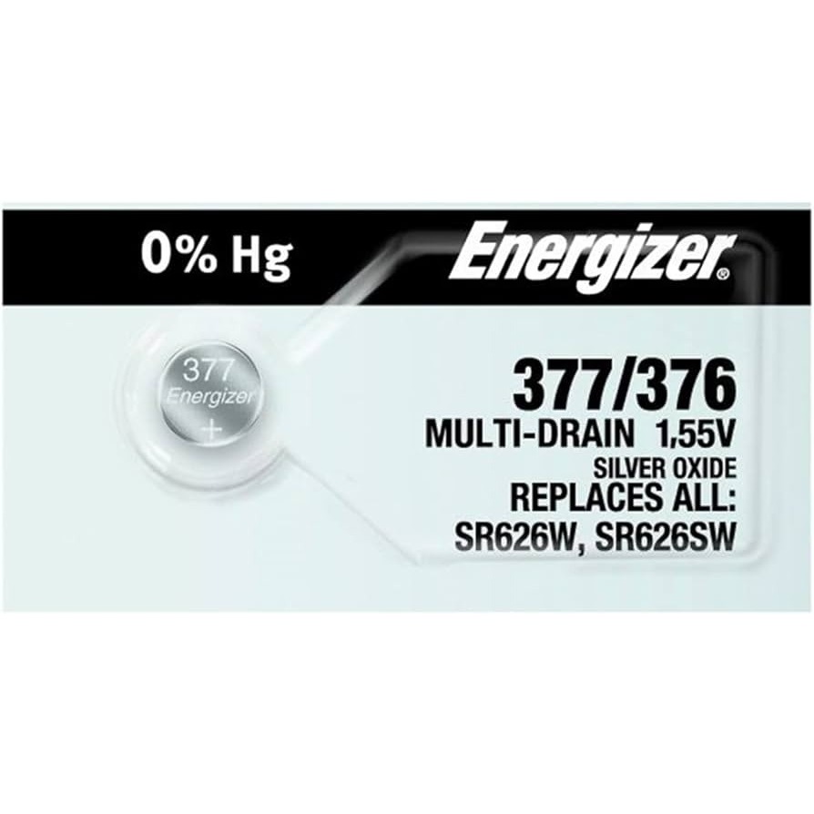 Energizer ถ่านกระดุม 377, 377/376, SR626SW 1.55V 1 ก้อน ของใหม่ ของแท้ ...