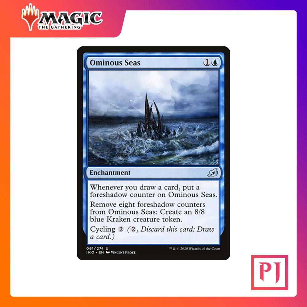 [MTG] Ominous Seas [IKO] [BLUE] [UNCOM] [NORMAL] [ENG] (การ์ดเมจิค ...