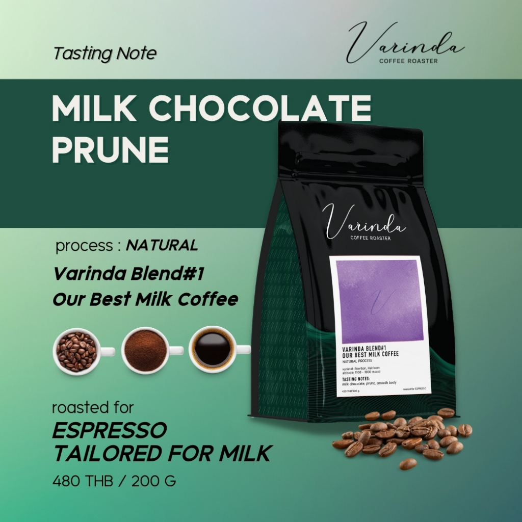 Varinda Coffee Roaster เมล็ดกาแฟคั่วกลาง House Blend Varinda Blend#1 ...