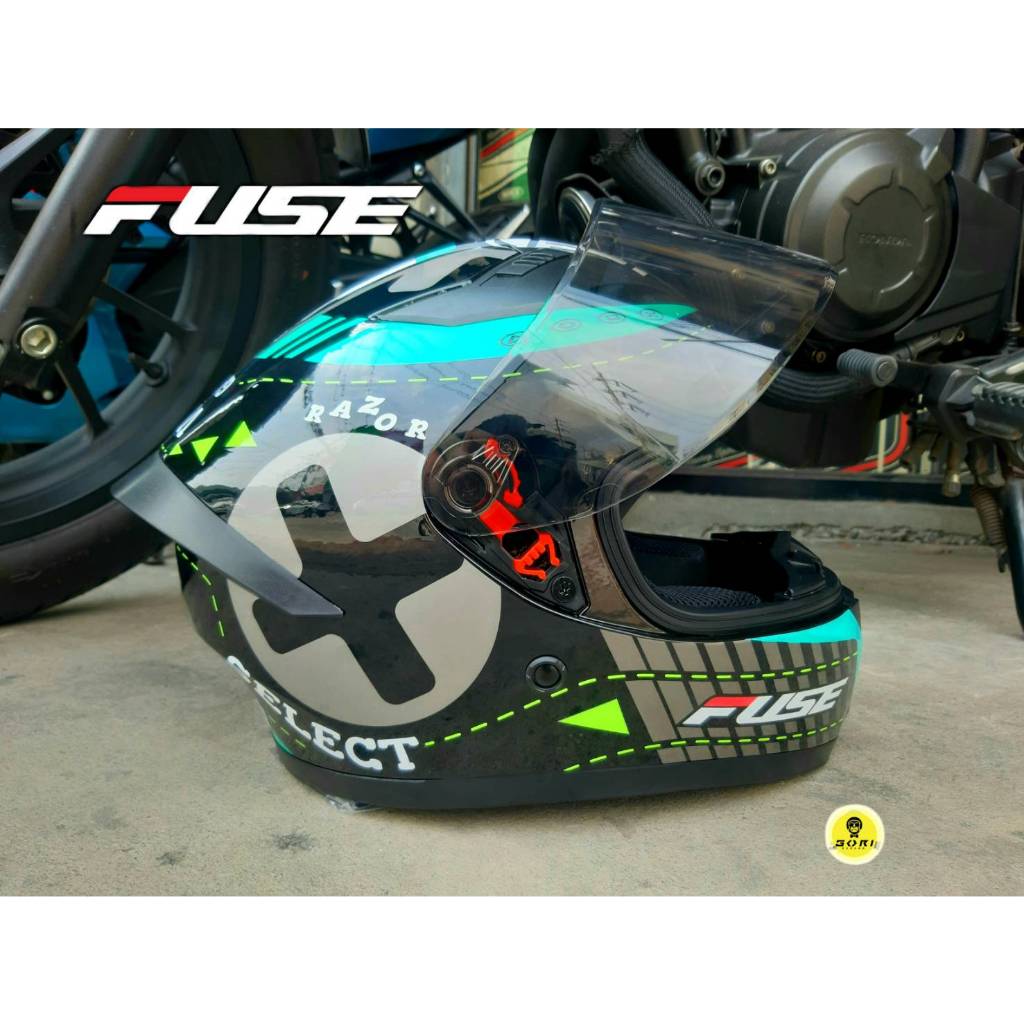 หมวกกันน็อค FUSE RAZOR ลาย Victory Green 2024 ใหม่ล่าสุด | Shopee Thailand