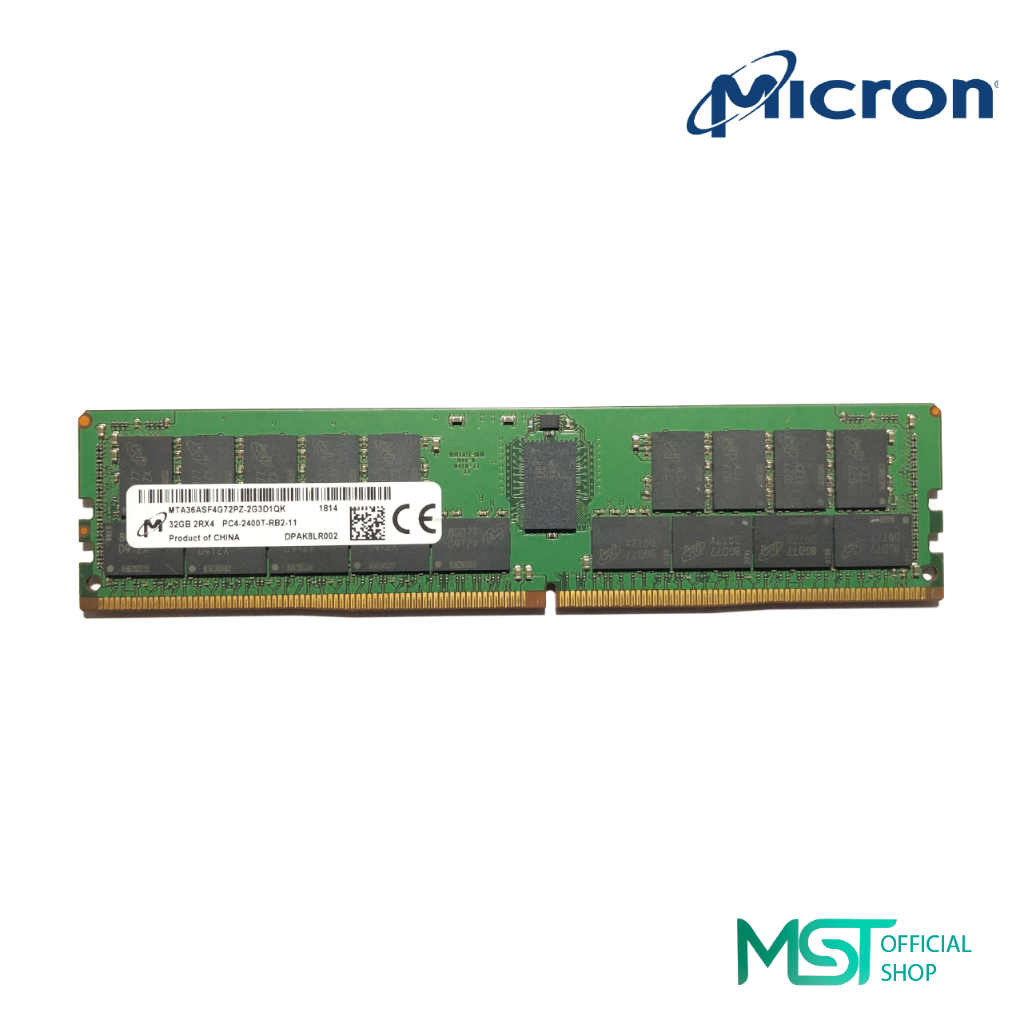 RAM DDR4 ECC RDIMM 2RX4 16GB 32GB BUS 2133 2400 2666 MHz แรมสำหรับเครื่องเซิฟเวอร์ ประกัน 1 ปี ...
