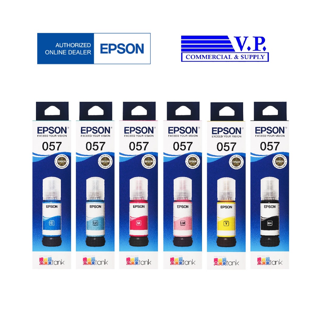 EPSON 057 (T09D100-600) หมึกน้ำแท้งค์แท้สำหรับรุ่น L8050 L18050 ...