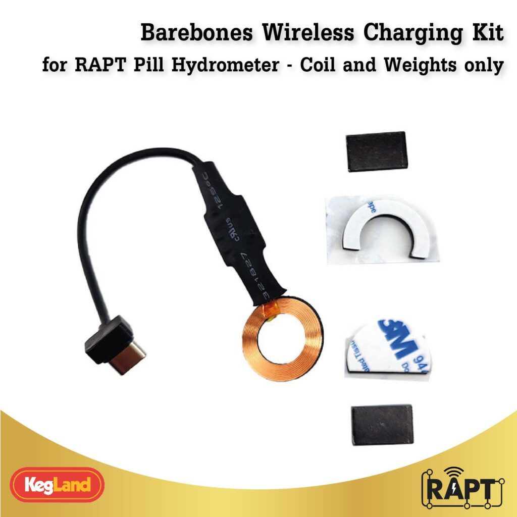 Barebones Wireless Charging Kit for RAPT Pill Hydrometer – Coil and ...