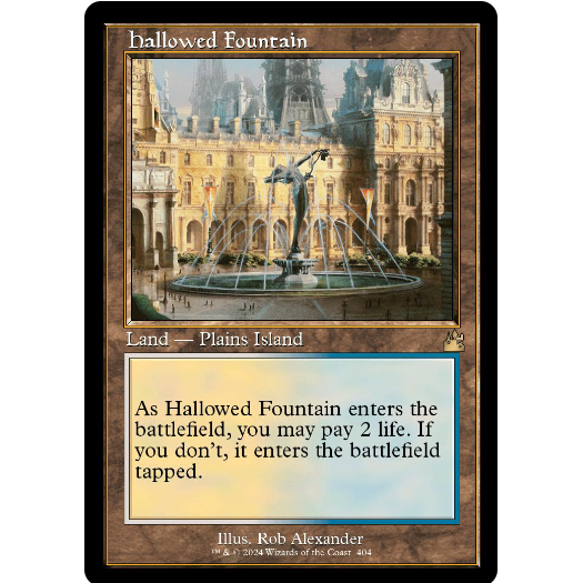 Shock land จากรุ่น Ravnica Remastered เลือกแบบ Overgrown Tomb, Godless ...