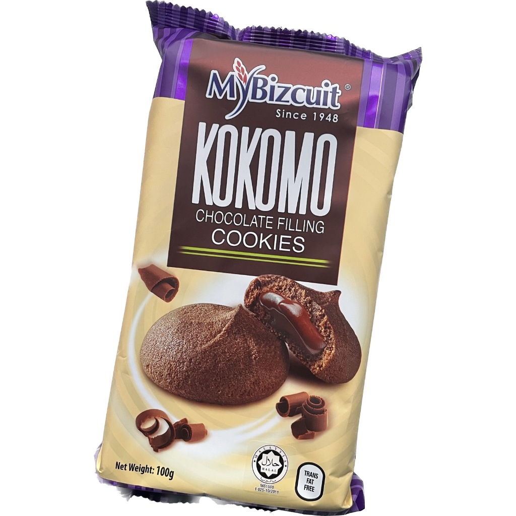 MYBIZCUIT Since 1948 KOKOMO Chocolate Filling Cookies ขนาด 100 กรัม มี ...