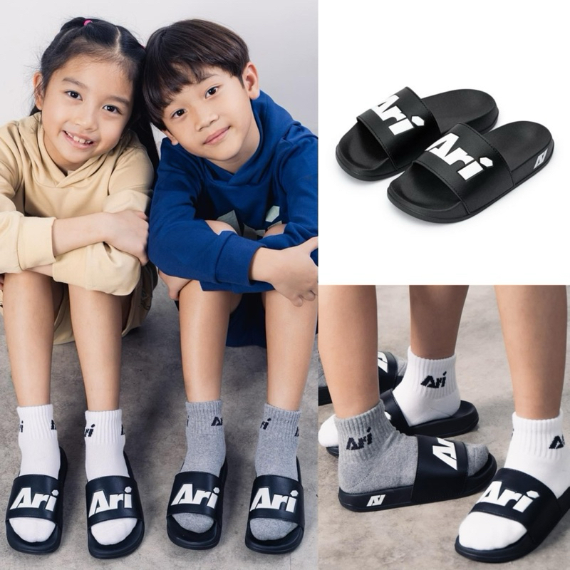 รองเท้าแตะ ของเด็ก ARI KIDS SLIDE SANDALS ของแท้ (วัดขนาดไซต์ก่อนสั่ง ...