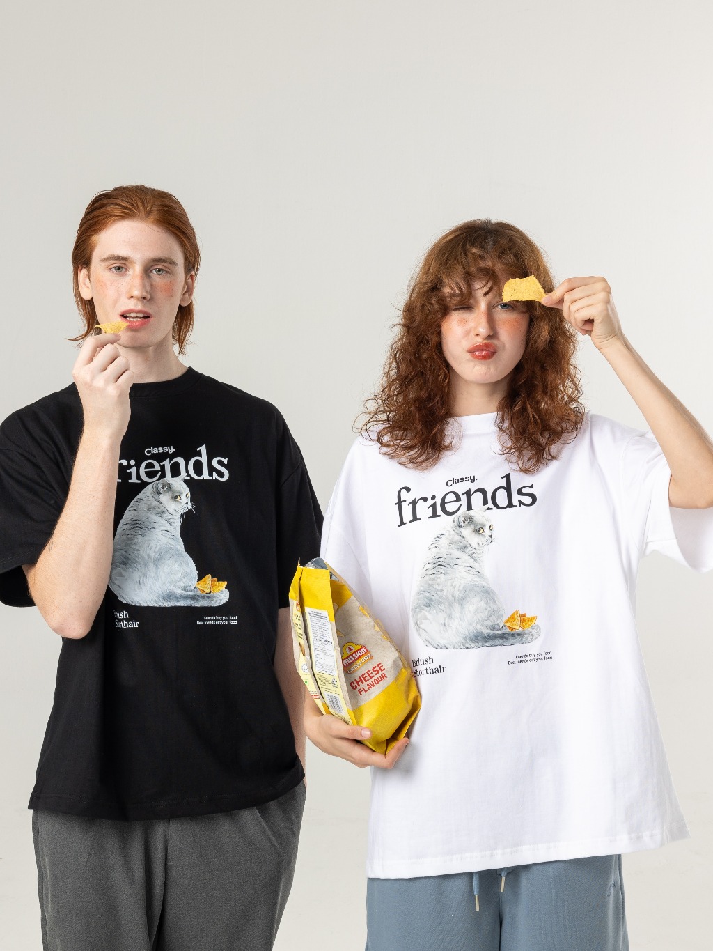 Classy - เสื้อยืด แขนสั้น สกรีนลาย Col. Classy Friends รุ่น British ...