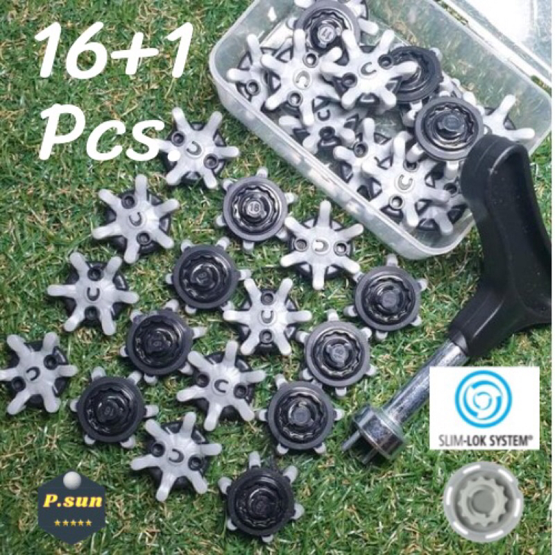 ปุ่มรองเท้ากอล์ฟ 14-18pcs./ ตัวขัน Spikes golf shoes แบบรุ่น Fast ...