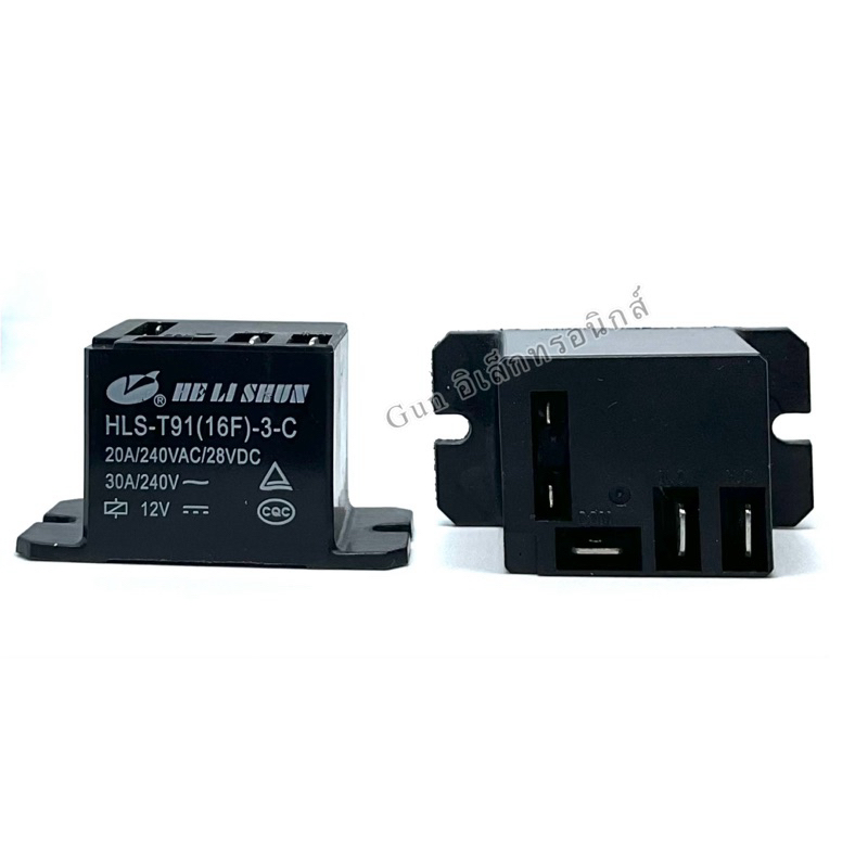 RELAYรุ่น HLS-T91(16F)-3-C Relay รีเลย์ 12VDC-30A 5ขา มีของพร้อมส่งใน ...