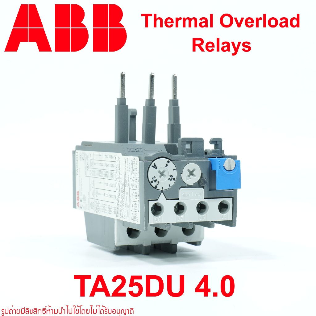 TA25DU ABB TA25DU Thermal overload relays TA25DU4.0 overload TA25DU4.0 ...
