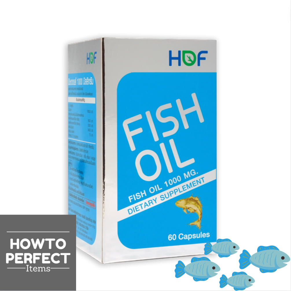 HOF Fish Oil ฟิชออยล์ 1000mg น้ำมันปลา ขนาด 60 เม็ด | Shopee Thailand