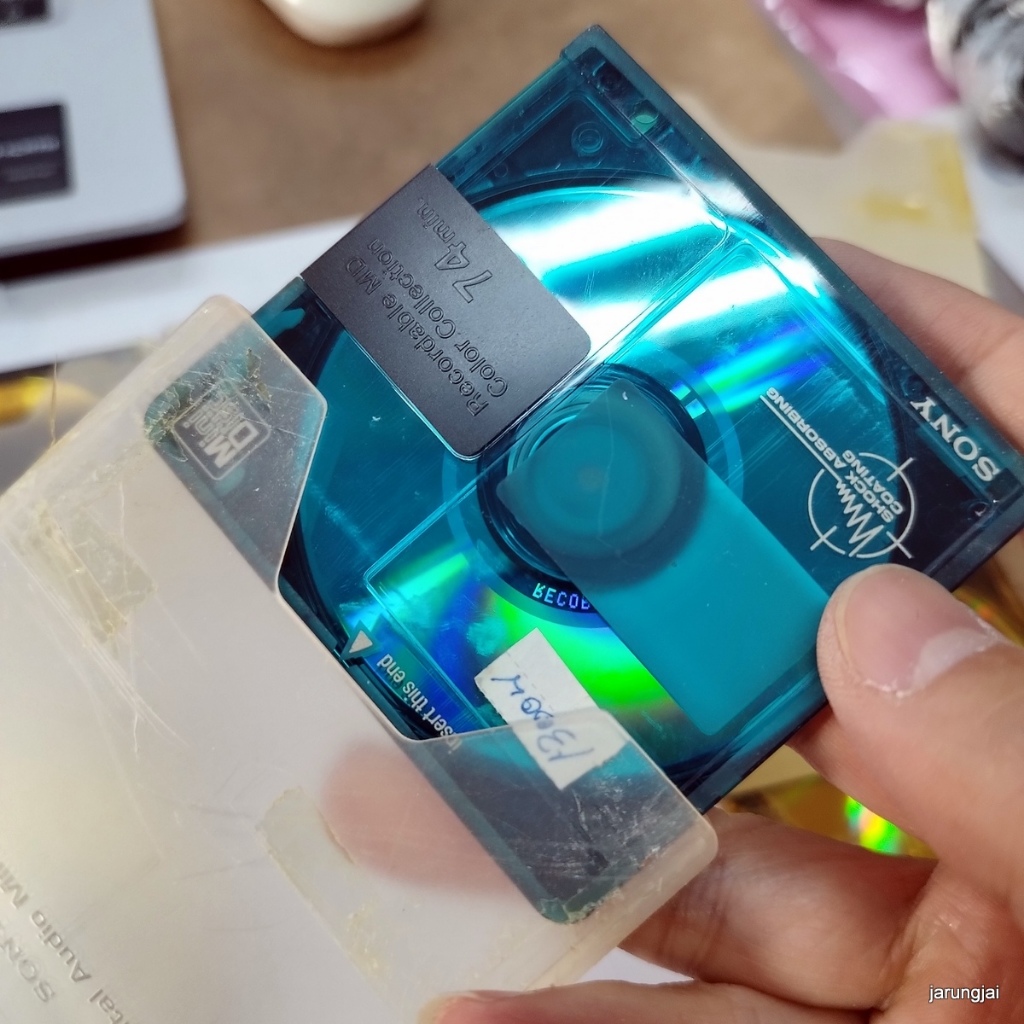แผ่น md mini disc sony แท้ มือสอง สภาพ 50-75% ผ่านการใช้งานเยอะหน่อย ...