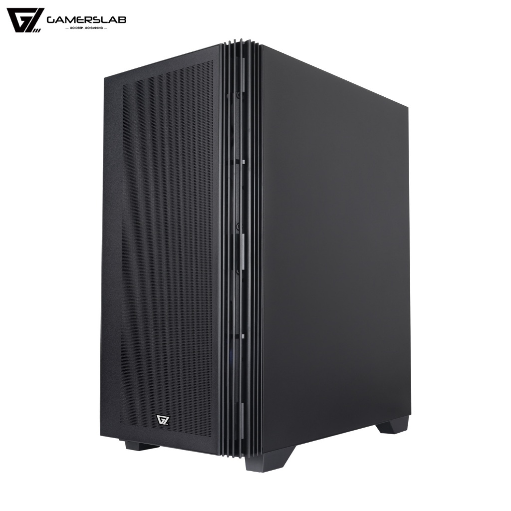 Gamerslab Make In Black Series X361 ATX Chassis with DS-12 3000RPM | Shopee Thailand