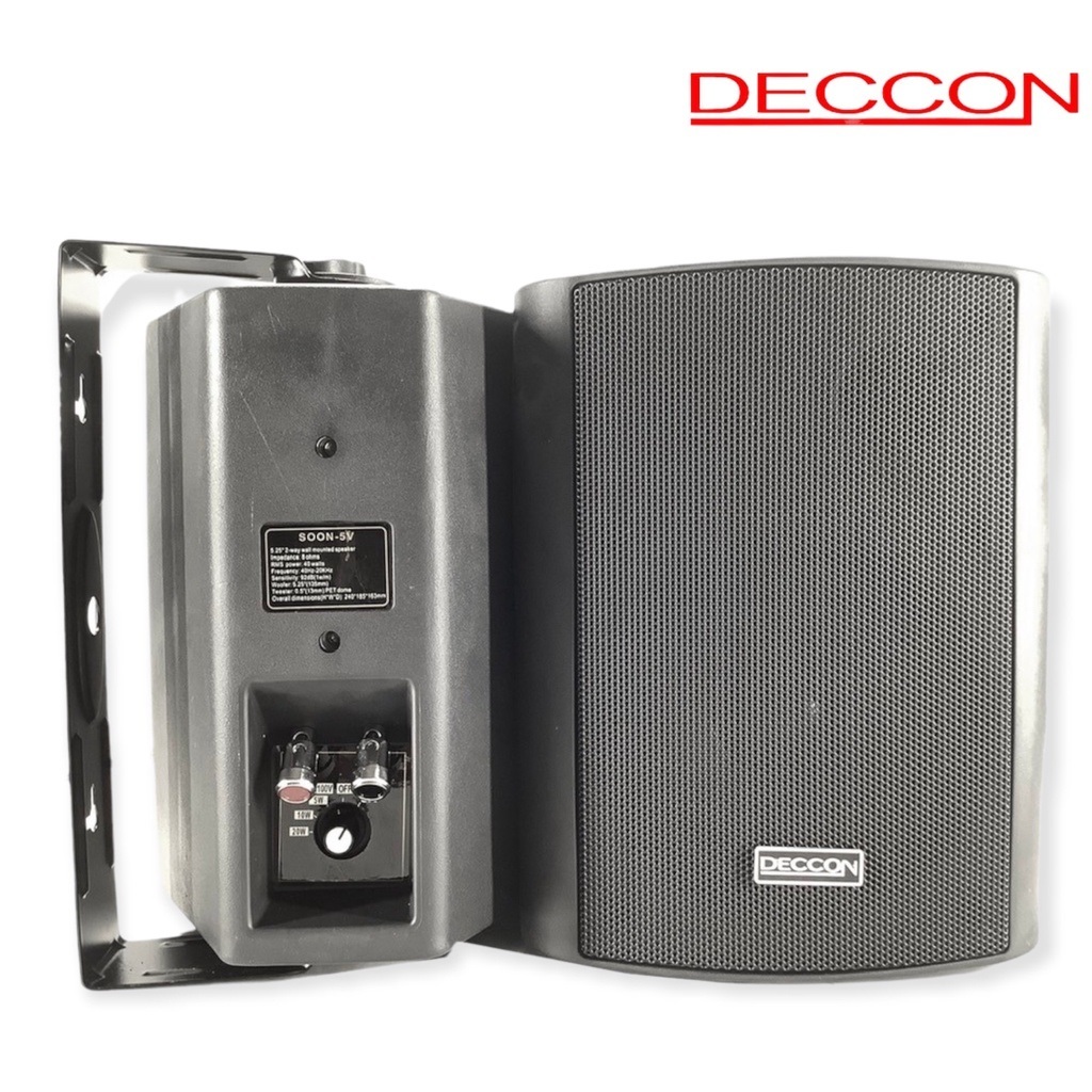 DECCON SOON-5V ตู้ลำโพงติดผนัง ขนาด 5 นิ้ว 2 ทาง กำลังขับที่ 250 วัตต์ ...