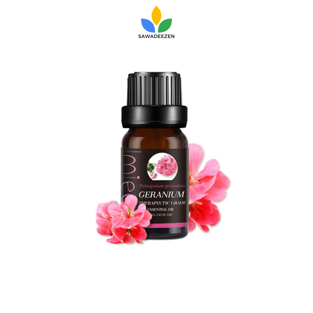 Geranium Essential Oil, 100% Pure, Therapeutic Grade, 10 ml น้ำมันหอม ...