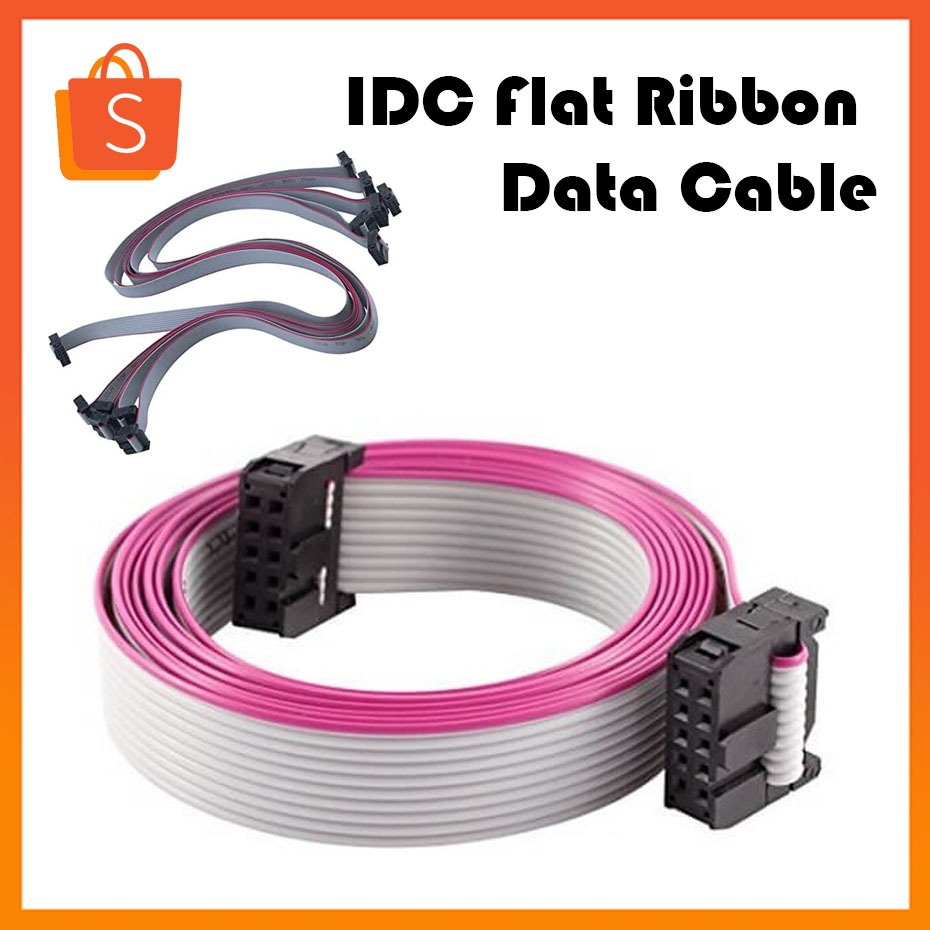 สาย IDC Flat Ribbon Data Cable 10 Pin for 3D Printer 2004/12864 LCD สาย ...