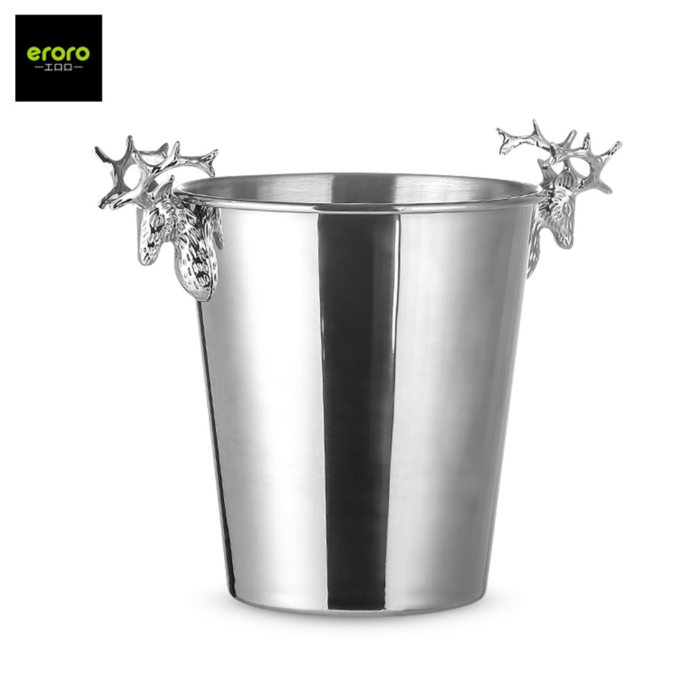 ERORO ถังน้ำแข็ง แช่ไวน์ เบียร์ สแตนเลส ความจุ 5 ลิตร สีเงิน | Shopee ...