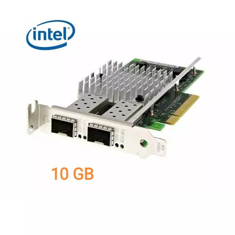 Ethernet LAN Card 10G 2 port PCI-E Intel X520-DA2 Network Dual Port ...