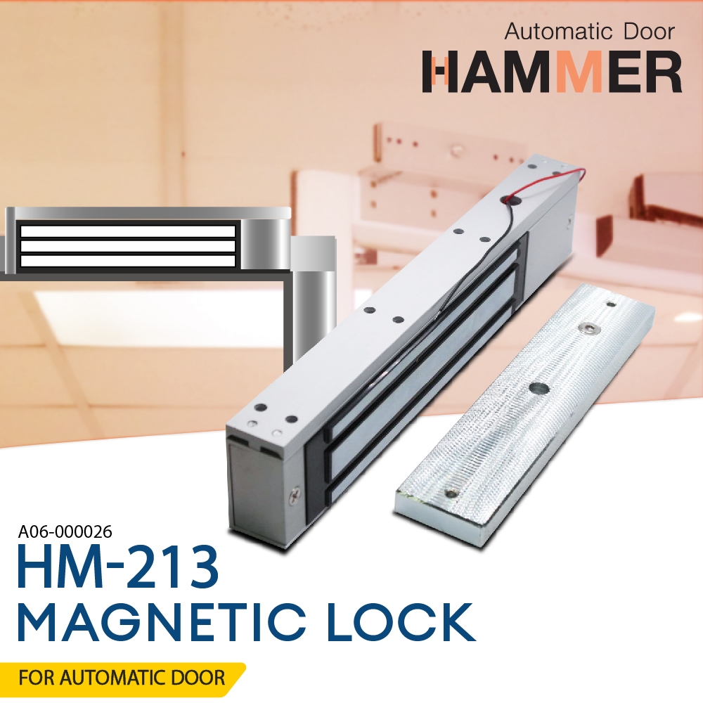 กลอนแม่เหล็กประตูไฟฟ้า HM-213 Magnetic Lock | Shopee Thailand
