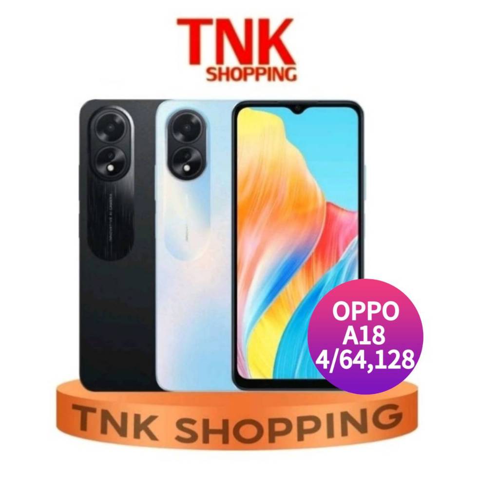 OPPO A18 A3x (Ram 4+64,Ram 4+128GB) เครื่องประกันศูนย์ไทย 1 ปี | Shopee Thailand